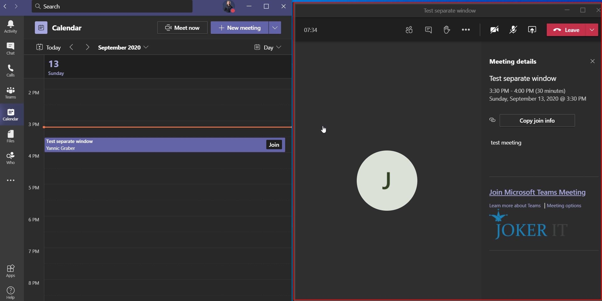 MS Teams Meetings in separaten Fenstern - Cloud Business & Technology