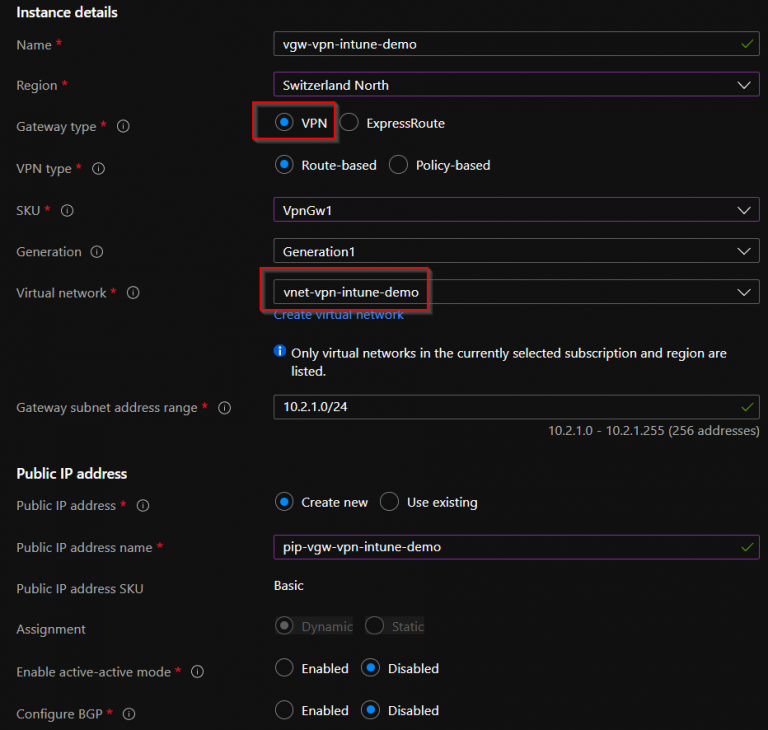 Zertifikat basiertes Point to Site Azure VPN per Intune - by Yannic Graber